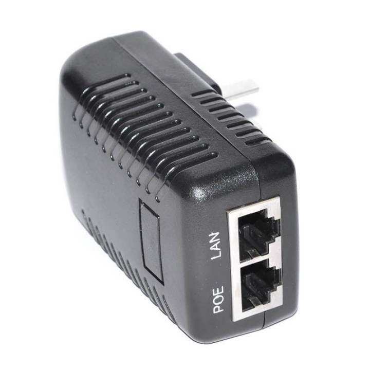 Power Supply Ethernet POE Injector Adapter AC 110V-240V DC 48V 0.5A ...