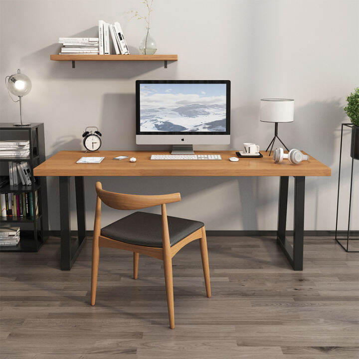 Solid Wood Desktop Computer Desk Household Minimalist Bedroom Desk ...