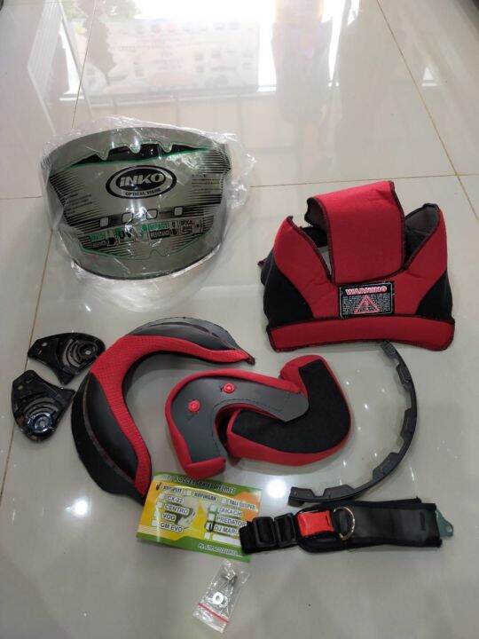 Busa helm kyt dj maru full set busa pipi + busa leher + busa kepala ...