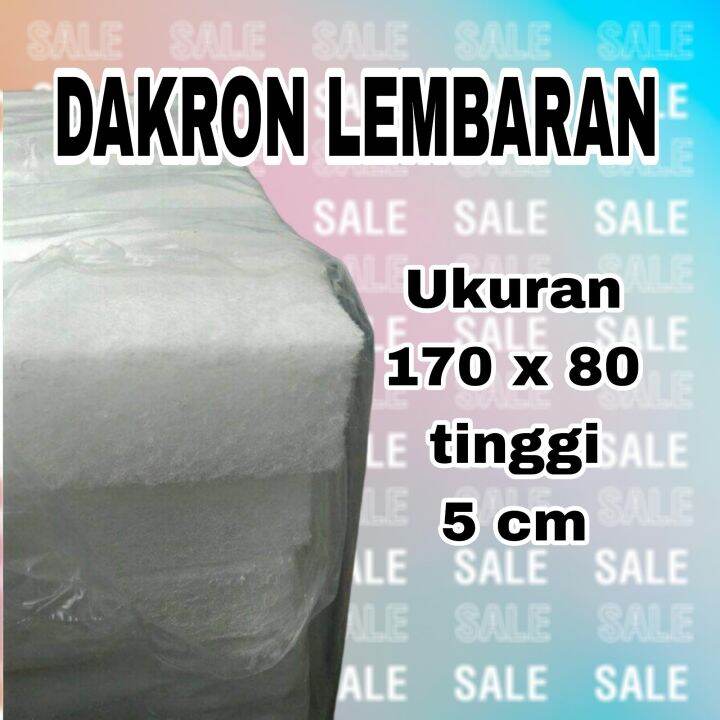 DAKRON LEMBARAN TEBAL 5 CM GRAMASI 600 GRAM 170 X 80 ISIAN BEDCOVER ...