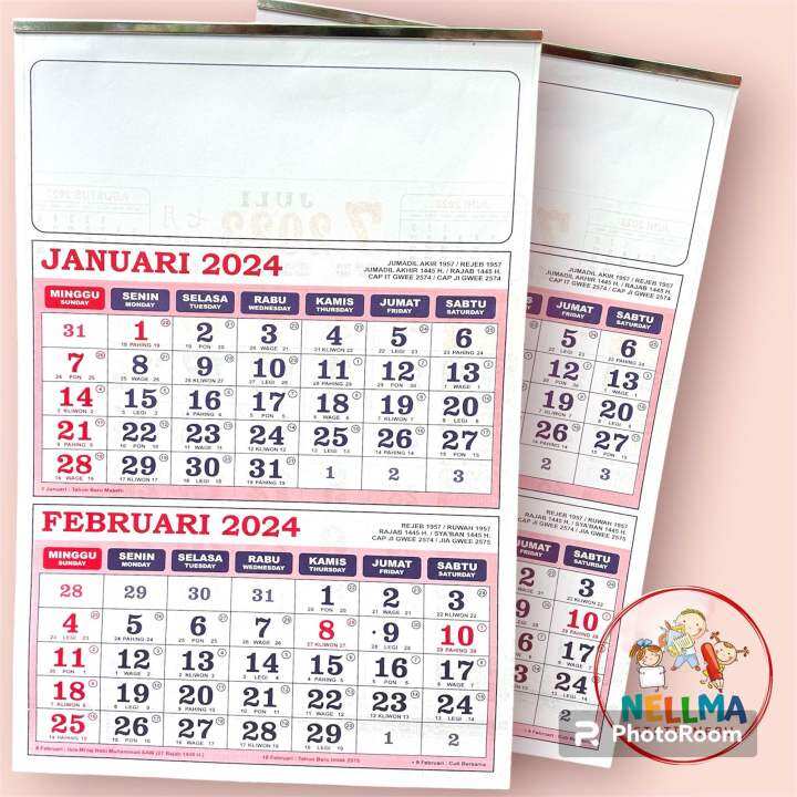 Kalender Dwi bulan 2024 DAUR ULANG | Lazada Indonesia