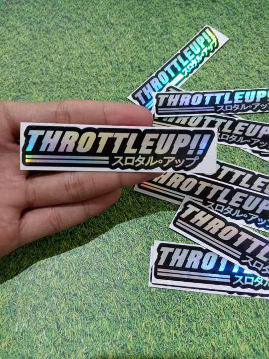 Sticker throttle up!! printcutt 12cm stiker throttelup acesoris variasi ...