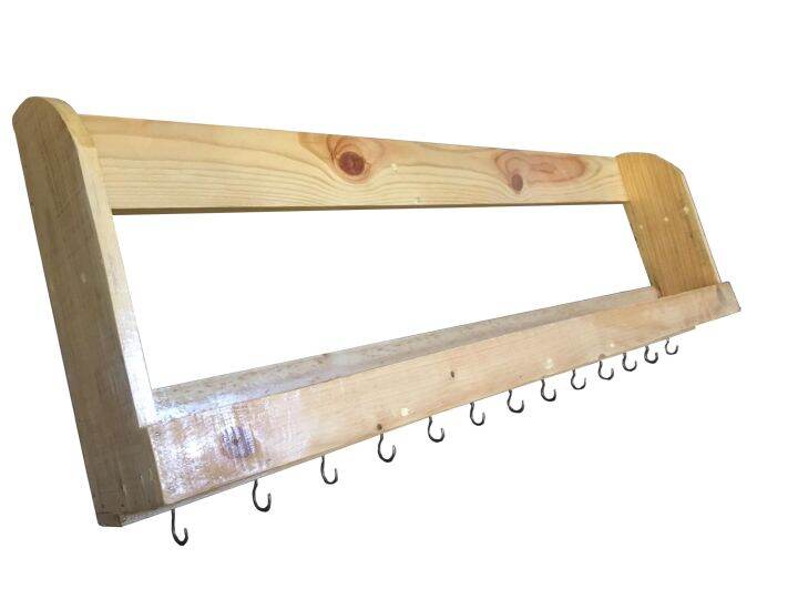 Wall condiments rack, solid wood made up of palochina | Lazada PH