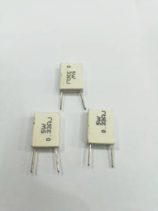 RESISTOR KAPUR/RESISTOR BATU 5 W 0.33 OHM MODEL BERDIRI | Lazada Indonesia