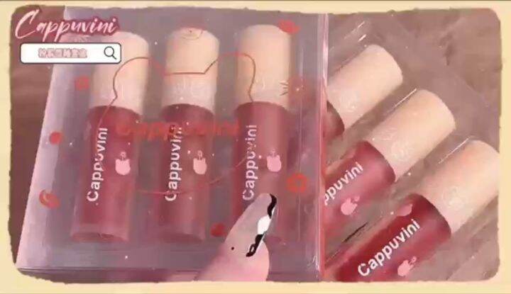 CAPPUVINI Matte waterproof, long-lasting, non fading, and non staining cup lip gloss | Lazada PH