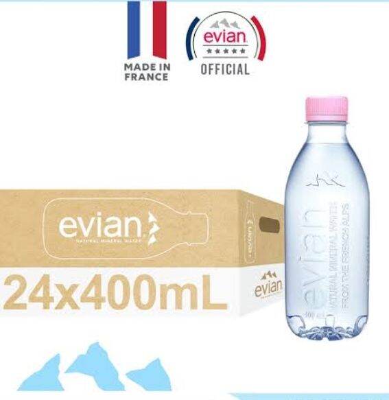 Evian Nat Mineral Water Nude 400ML x 24 | Lazada PH