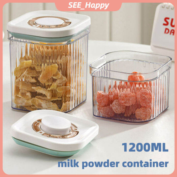 1200ml Milk Powder Storage Container Baby Milk Powder Box Portable Milk ...