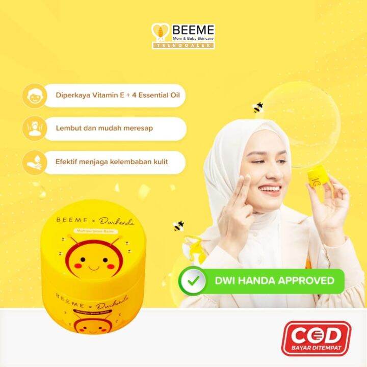 Beeme X Dwihanda - Beeme Multipurpose Balm 15gr - Pelembab Multifungsi ...