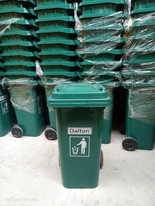 Tempat Sampah Plastik HDPE Dalton 120 Liter Roda | Lazada Indonesia