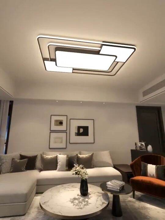 LED ceiling light remote control dimming Nordic modern corridor light ...