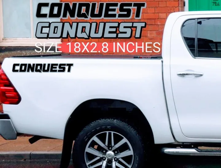 CONQUEST STICKER CUT OUT TOYOTA 2pcs | Lazada PH