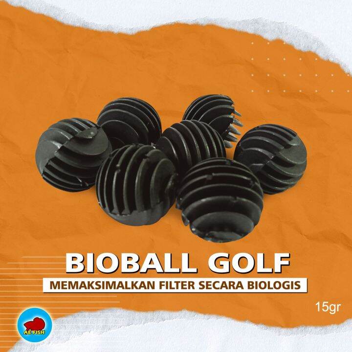 bioball golf 10pcs bioball bulat filter biologis aquarium | Lazada Indonesia