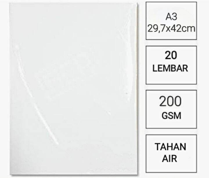 Kertas Foto A3 Photo Paper 200 Gsm Glossy A3 200 gsm | Lazada Indonesia
