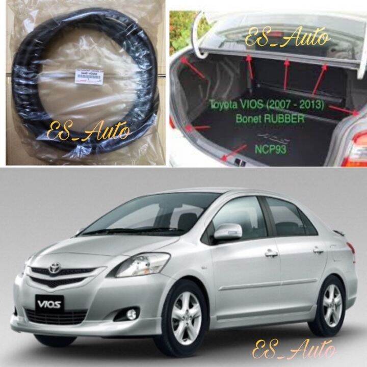 *ORIGINAL TOYOTA NCP93 VIOS 2007-2010 REAR BONNET BOOT RUBBER/ BELAKANG ...