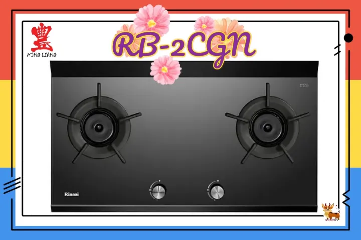 Rinnai RB-2CGN 2 Inner Burner Built-In Hob Schott Ceran Glass (Black) Top Plate *FREE ...