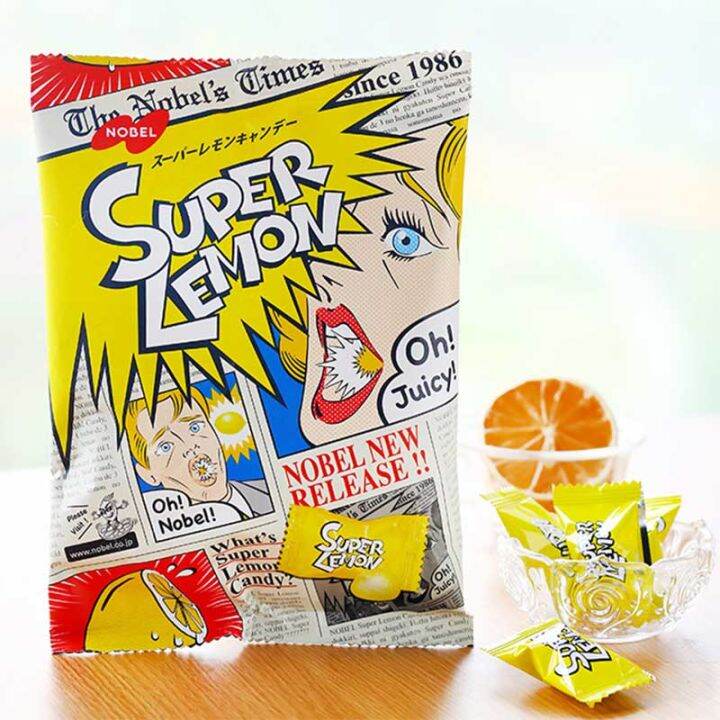 Superlemon Acid Sugar Snacks Japan Nobel Super Acid Sugar Nobel Scream ...