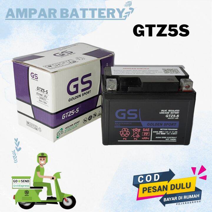 Aki Motor Honda Beat Fi Revo Blade GTZ5S MF Accu Kering | Lazada Indonesia