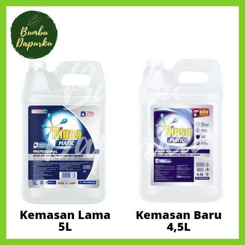 Rinso matic liquid detergent professional 4,5L | Lazada Indonesia