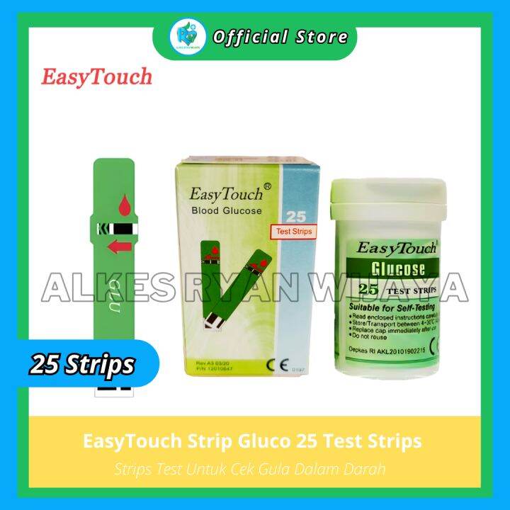 EasyTouch Glucose 25 Strips Test | Lazada Indonesia
