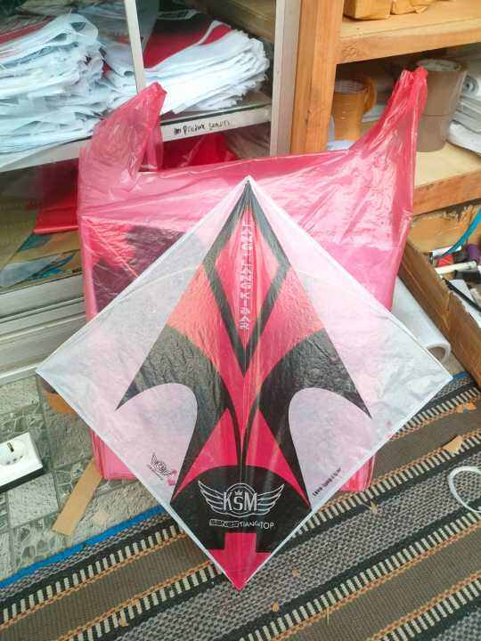 layangan sukhoi super sablon 2warna arku lilitan, dapat 20 pcs | Lazada ...