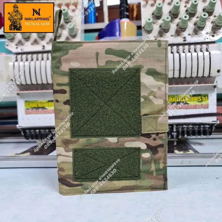 สมุดโน้ตลายพรางมัลติแคม multicam USA ผลิตจากผ้าของแท้ ขนาด A5 อย่างหนา ...