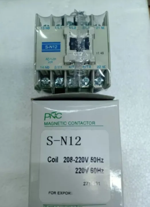 MAGNETIC CONTACTOR แมกเนติก คอนแท็กเตอร์ SN-12- coil 220VAC 20A สินค้าพร้อมส่ง | Lazada.co.th