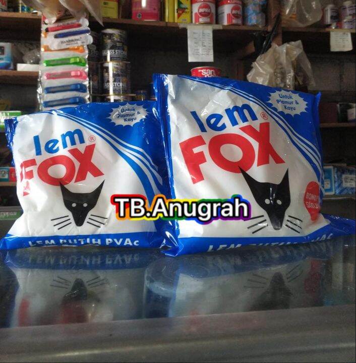 Lem Fox Putih Biru Lem Plamir Lem Kayu Lem Kertas Lem Fox Kemasan Biru ...