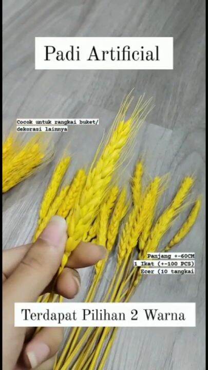 1 IKAT Padi Kering Artificial - Padi Kerajinan Tangan A001 | Lazada ...