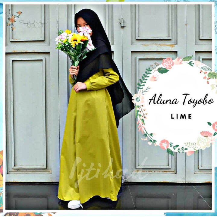 Gamis A line Toyobo HQ premium | Lazada Indonesia