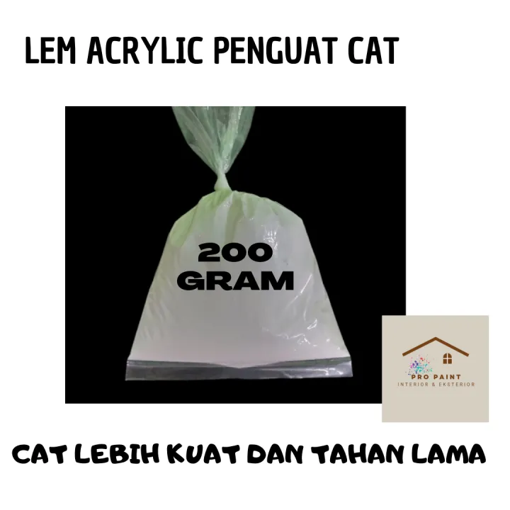 Lem Acrylic lem tambahan penguat cat tembok 200 Gram | Lazada Indonesia