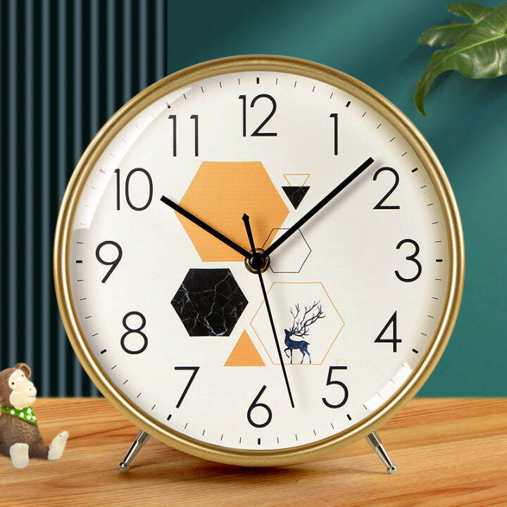 Quartz Clock Desktop Living Room Home Fashion Clock Display Desktop ...
