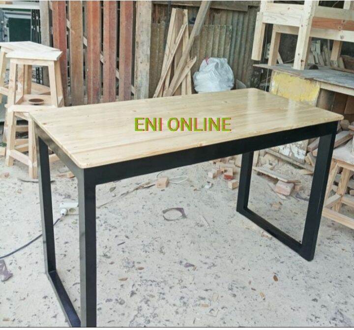 meja kerja meja belajar meja makan model U bahan kayu ukuran P100×L50× ...