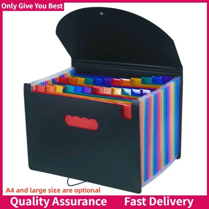 Expanding File Folder A4 and Legal Size Long size 24 pocket Accordion ...