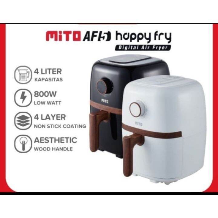 Mito Digital Air Fryer Happy Fry Wood Series 4 L Af 5 Lazada Indonesia