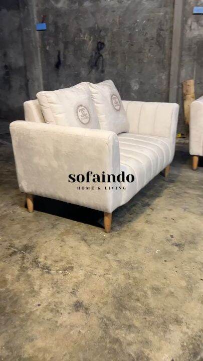 Sofa Set - CHANEL (sofa set minimalis bisa satuan bisa tukar warna dan bahan) | Lazada Indonesia
