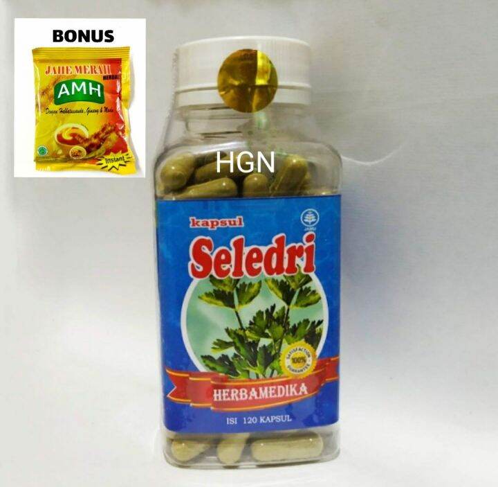 Kapsul Daun Seledri Herbamedika isi 120 Kapsul | Lazada Indonesia