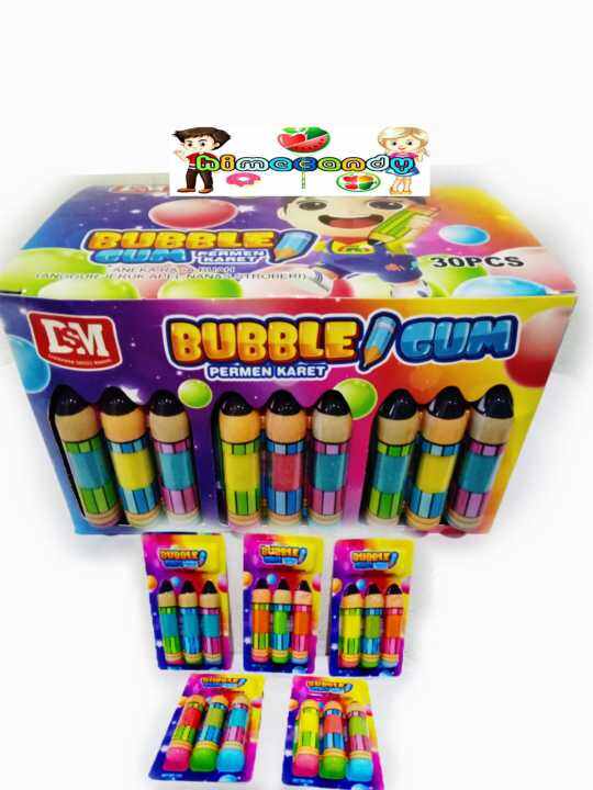 Permen Buble Gum Pensil DSM isi 30 pcs | Lazada Indonesia