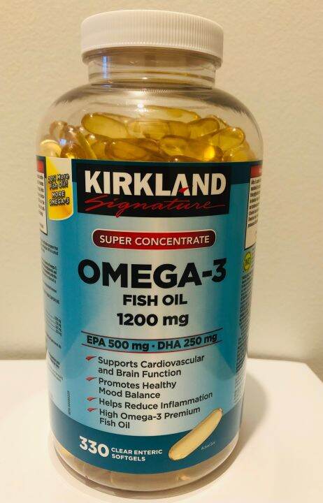 KIRKLAND Omega 3 Fish Oil 1200 mg Super Concentrate Exp July 2025. Made ...