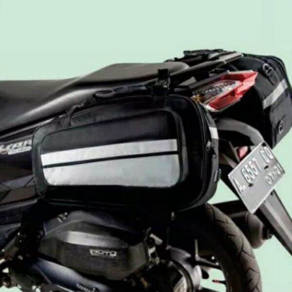 Side Bag Motor Oval Waterproof Kapasitas 40 Liter Tas Samping Jok Motor ...