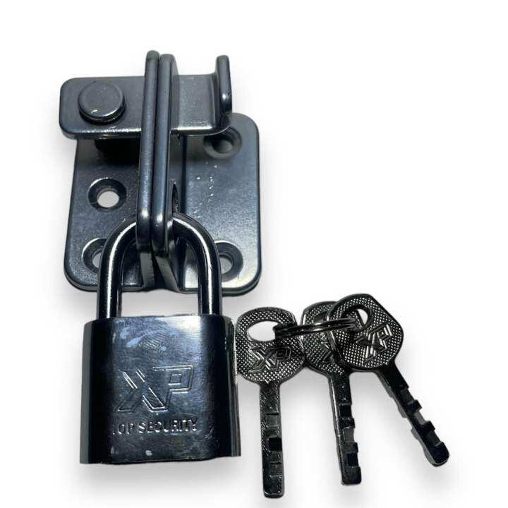 Paket grendel pintu geser exito + gembok nekel 30mm | Lazada Indonesia