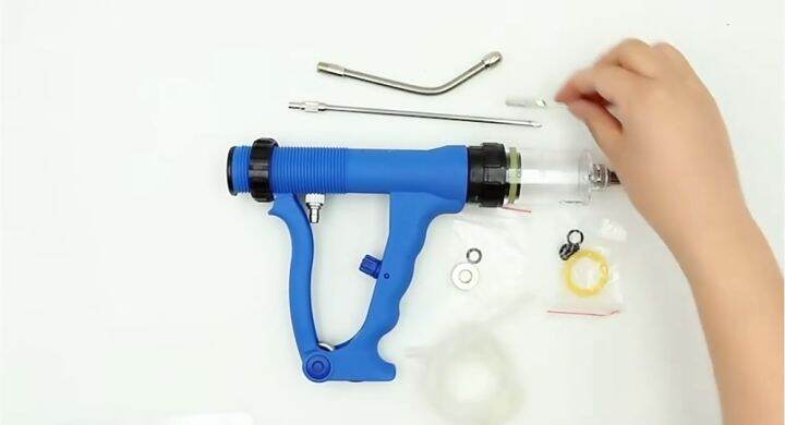 Veterinary 10ml to 50 ml drenching gun for cattle continuous drench gun ...