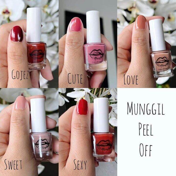 [READY STOCK] Mungil Peel Off Nails Pewarna Kuku Boleh Kopek Warna Cantik Boleh Bawa Solat Halal ...