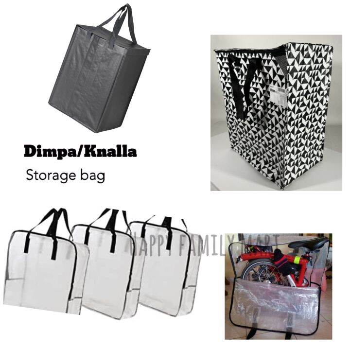 KNALLA laundry bag47L dimpa storage/bag dobi iikea | Lazada