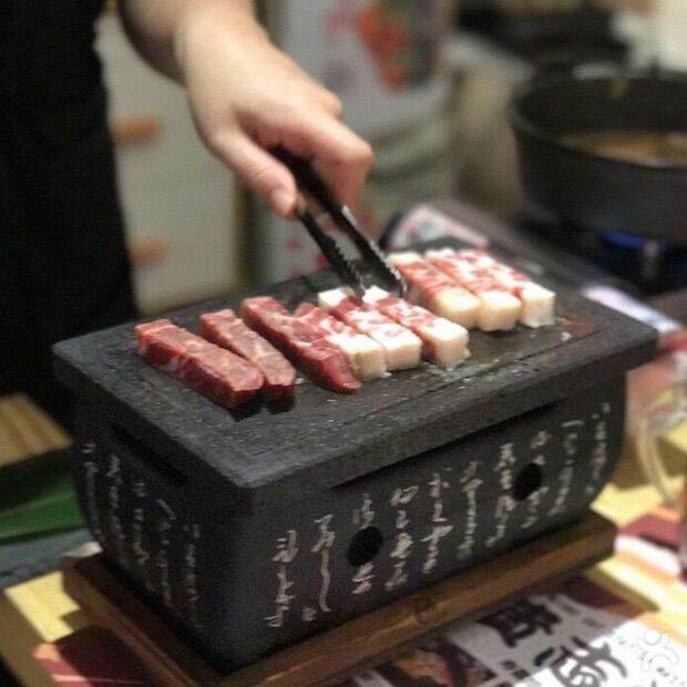 Yakitori grill set . Bundle sale of grill , stainless steel bbq net ...