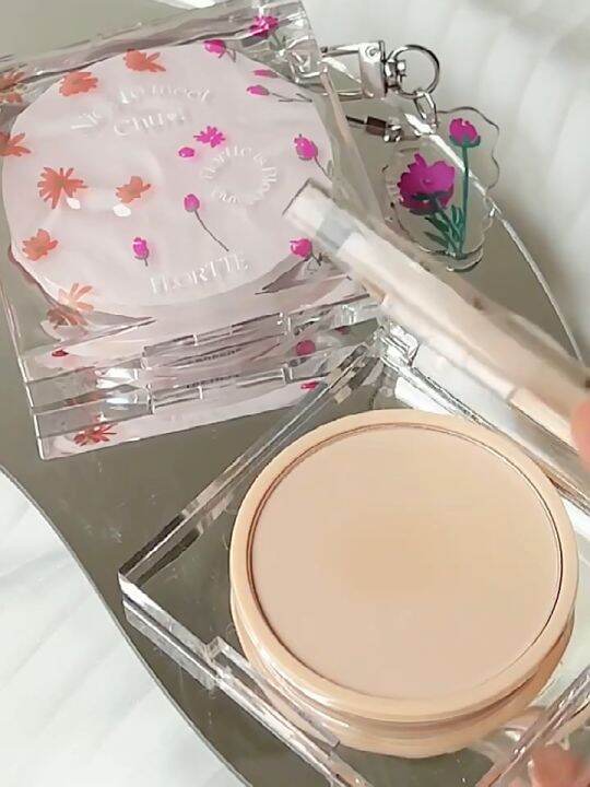 FLORTTE Nice to Meet Chu Pressed Powder Flortte 初吻系列小透明粉饼 | Lazada