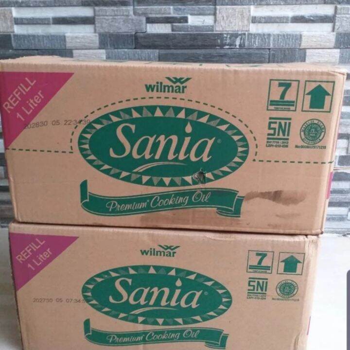Minyak Goreng Sania 1 Liter 1 Dus (Via Gojek) | Lazada Indonesia