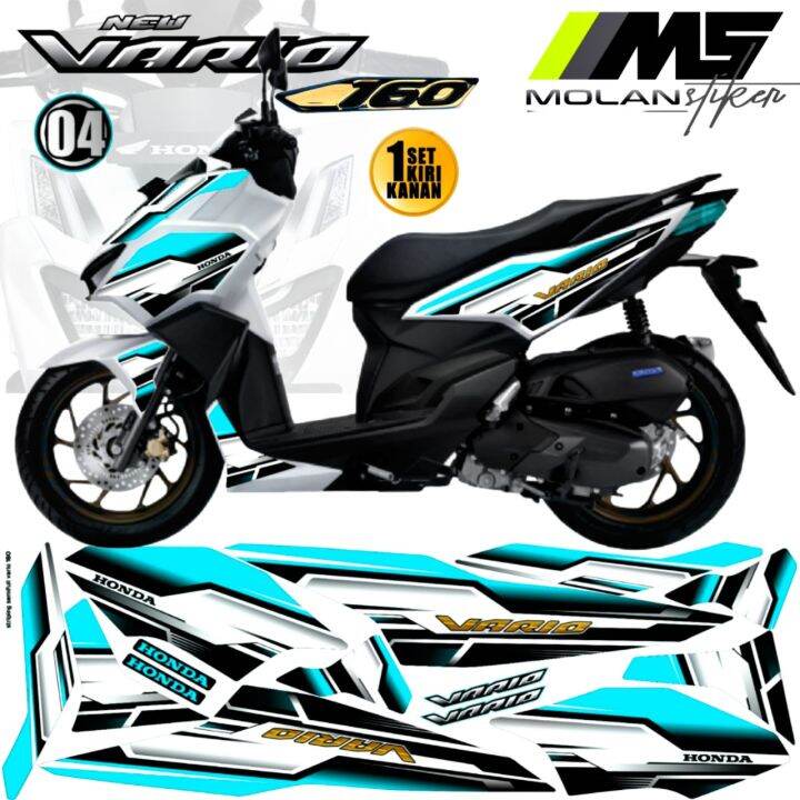 Decal Sticker Striping Variasi Vario 160 Honda Vario 160 New Vario 160 ...