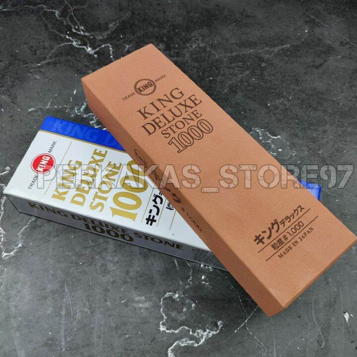 Batu asahan king deluxe stone grit 1000 sharpening stone batu pengasah original japan | Lazada ...