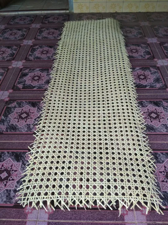 anyaman rotan lembaran 50x200 motif bulat | Lazada Indonesia