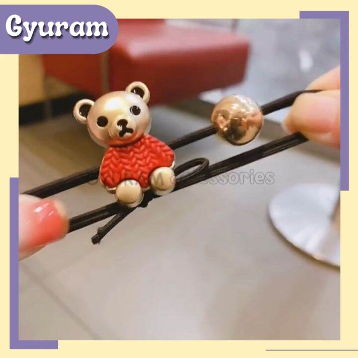 Kunciran Karet Ikatan Rambut Korea Beruang Teddy Bear Anak Perempuan ...